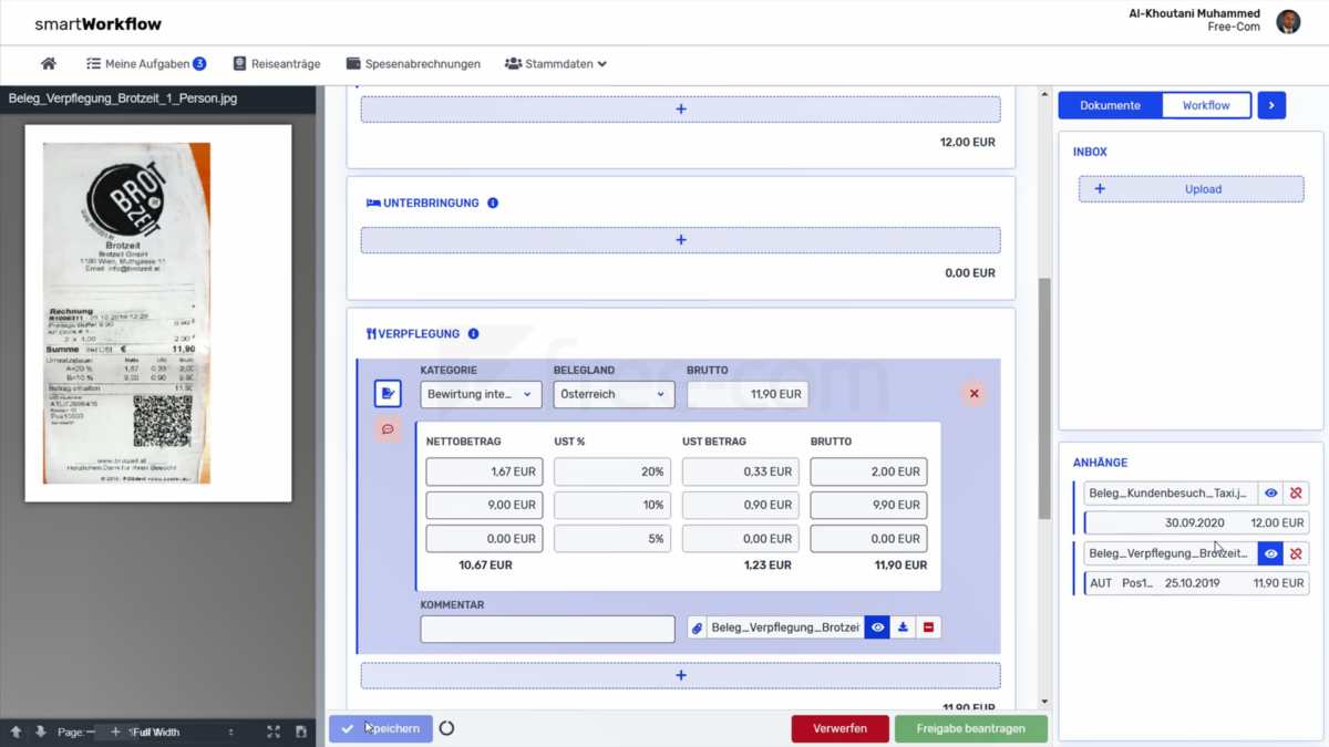 Electronic Travel Expense Report and Expense Report
