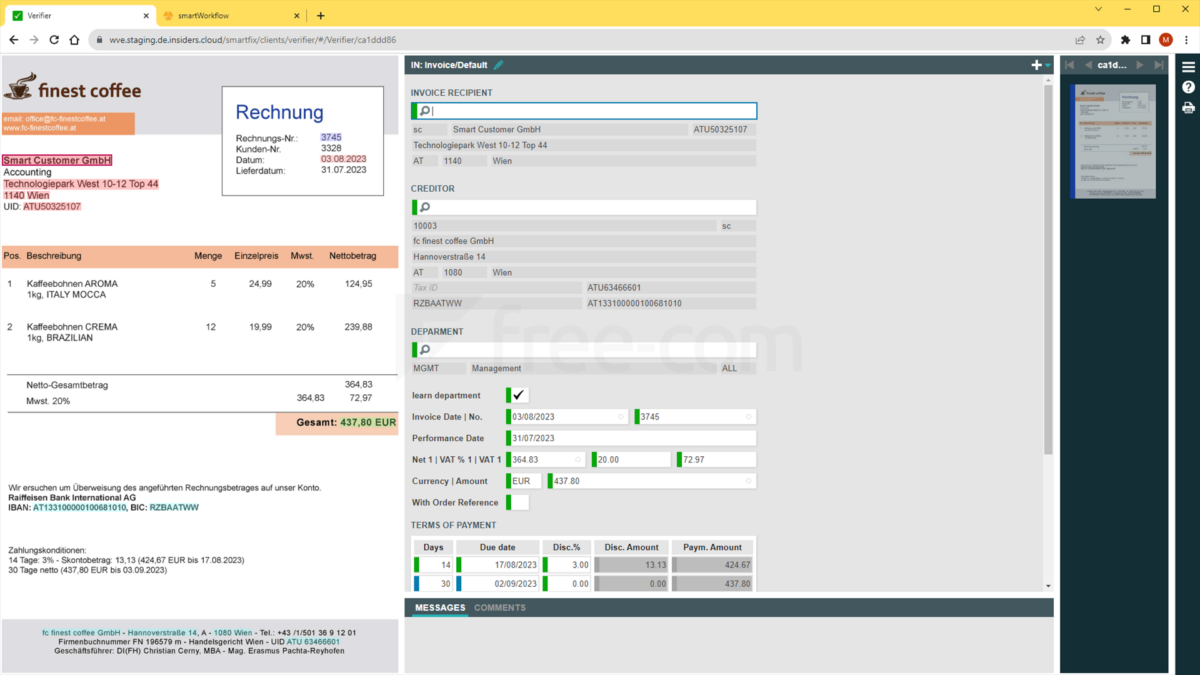 Digital Invoice Workflow: Automated Scanning & Processing