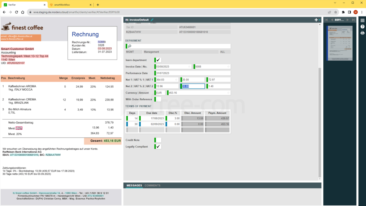 Digital Invoice Workflow: Automated Scanning & Processing