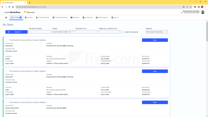 Digital Invoice Workflow: Automated Scanning & Processing