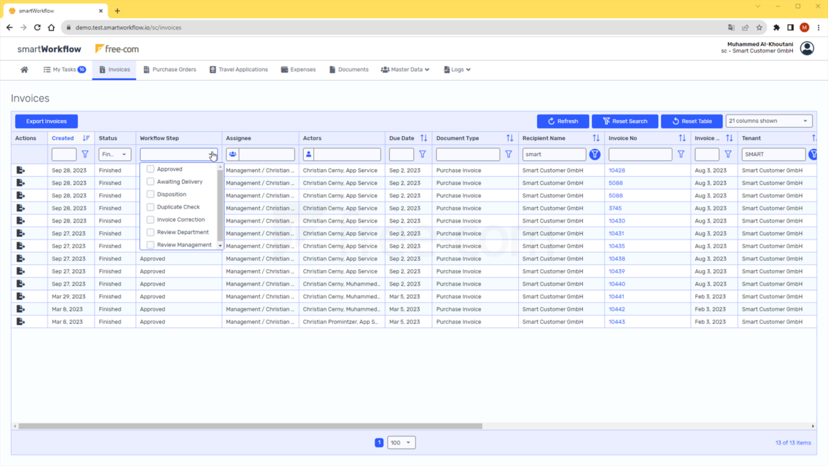 Digital Invoice Workflow: Automated Scanning & Processing